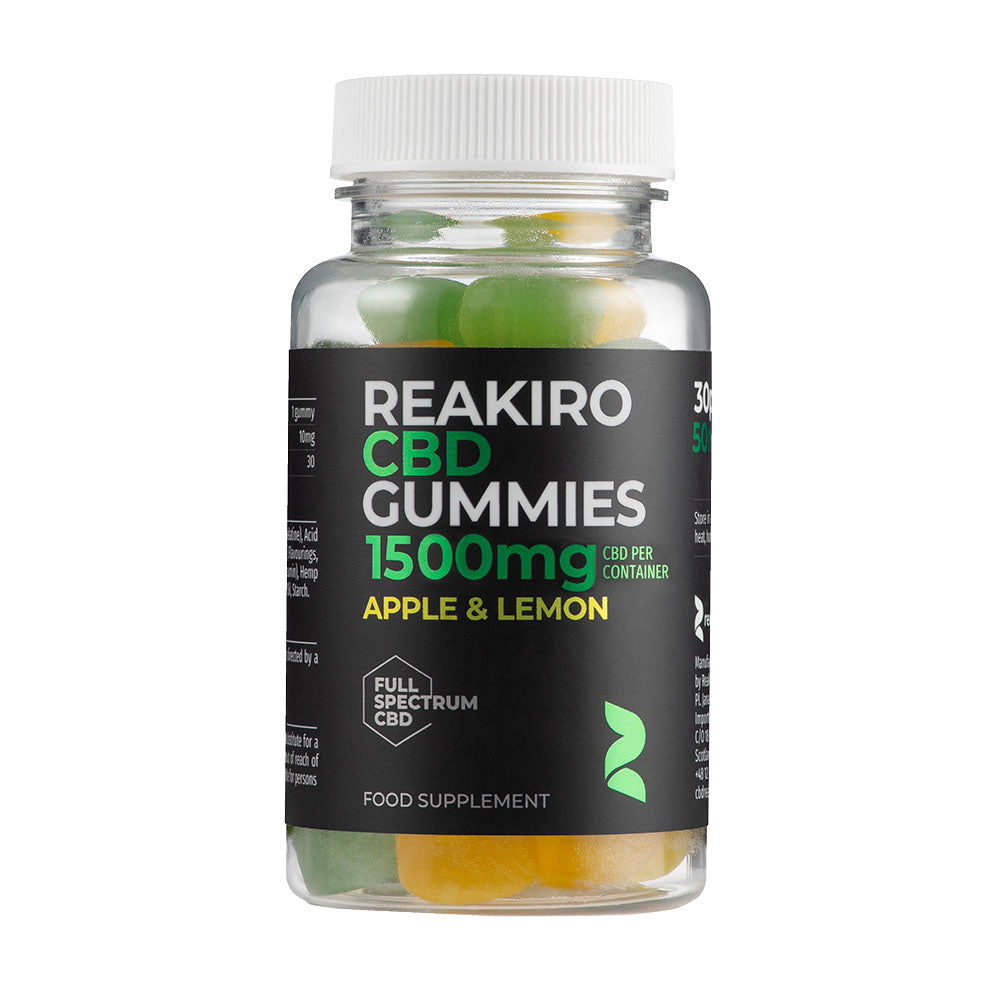 CBD Gummies 1500mg UK Full-spectrum Apple & Lemon Flavour