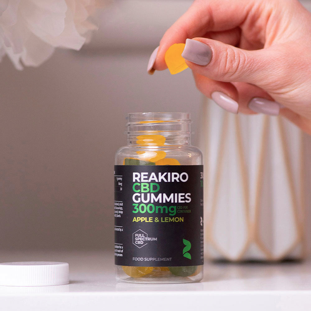 CBD Gummies 300mg Full-spectrum Apple Lemon Flavour 30pcs