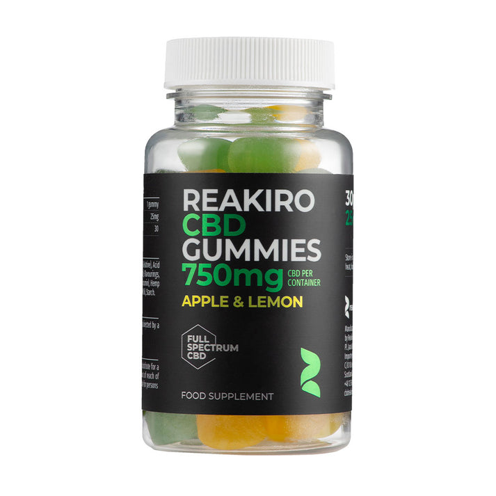 CBD Gummies 750mg Full-spectrum Apple Lemon Flavour 30pcs